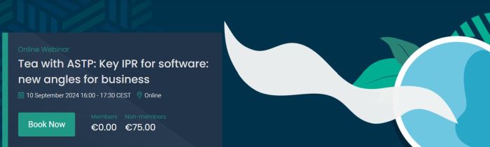 Čaj s ASTP: Kľúčové práva duševného vlastníctva pre softvér: nové uhly ...